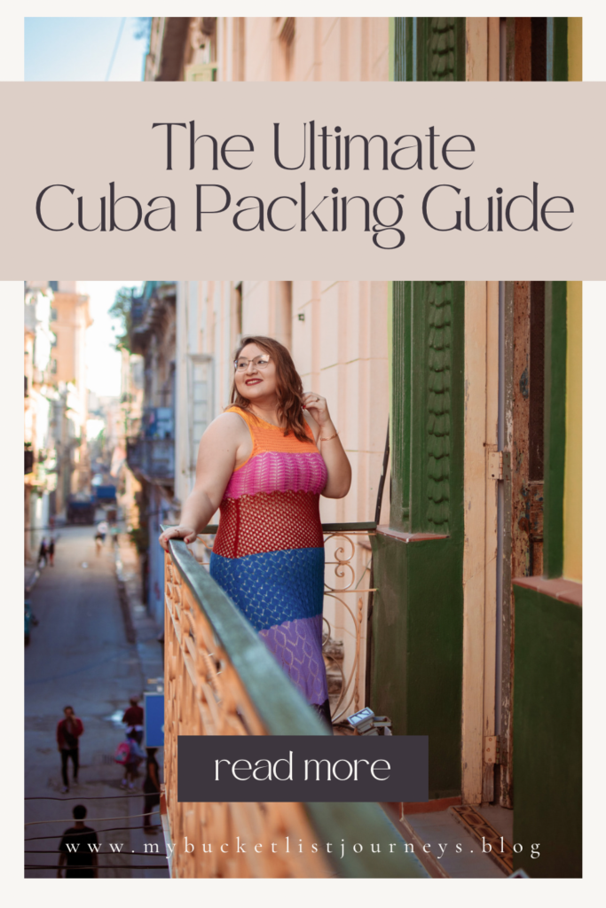 The Ultimate Cuba Packing Guide - My Bucketlist Journeys